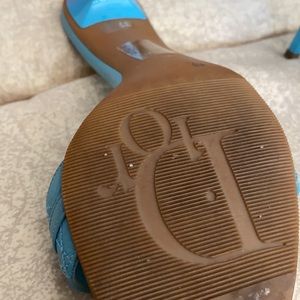 Dior | Shoes | Dior Blue Sandals | Poshmark